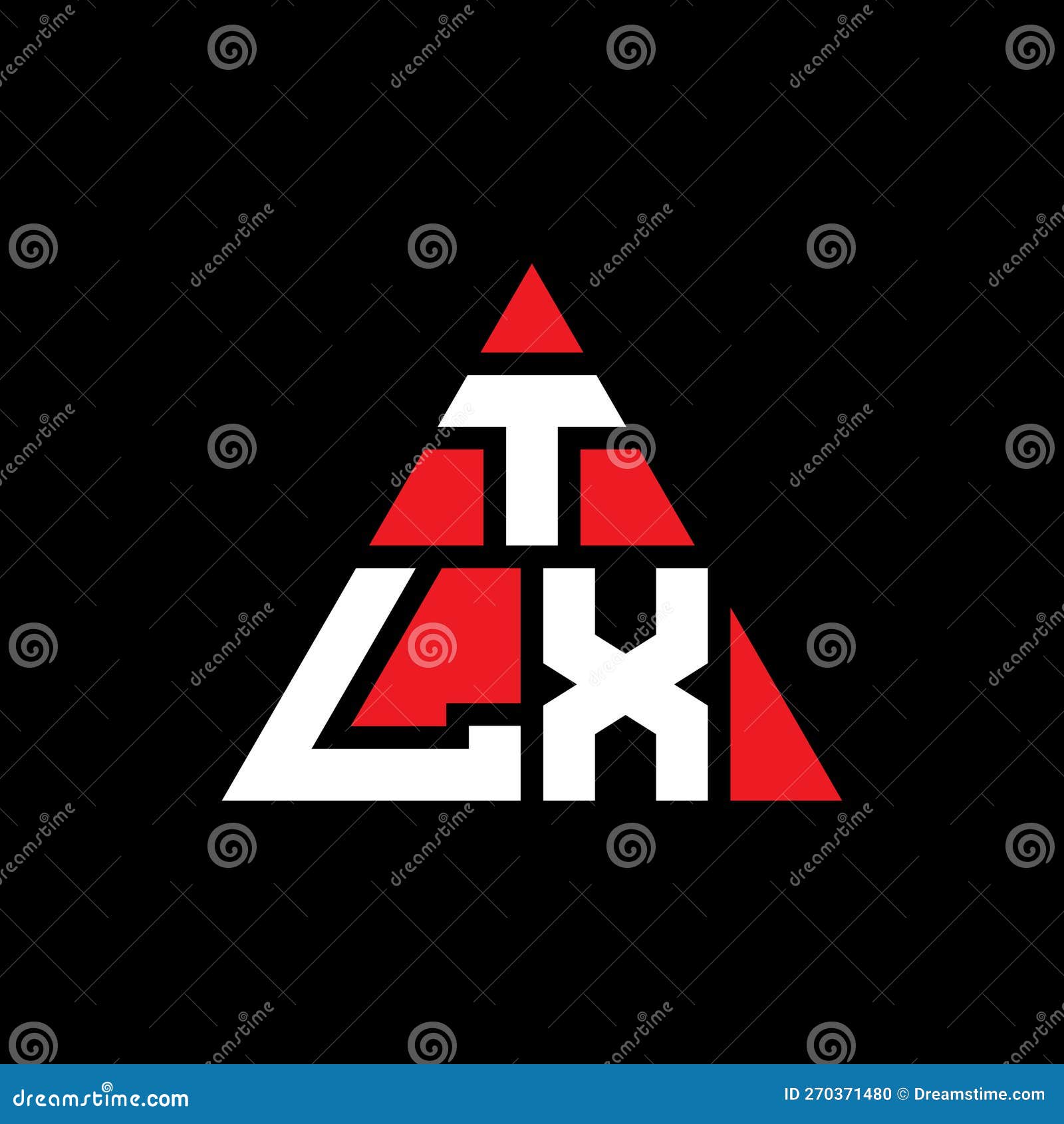 TLX Triangle Letter Logo Design with Triangle Shape. TLX Triangle Logo ...