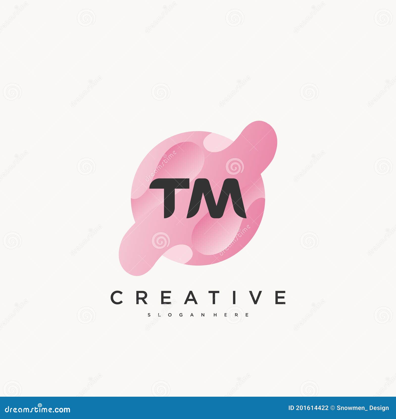 TM Initial Letter Colorful Logo Icon Design Template Elements Vector ...