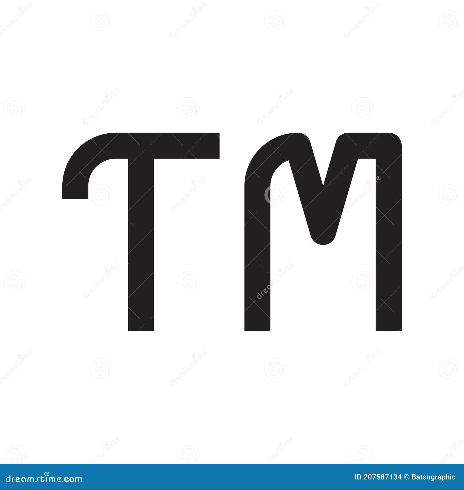 Tm Initial Letter Vector Logo Icon Stock Vector - Illustration of ...