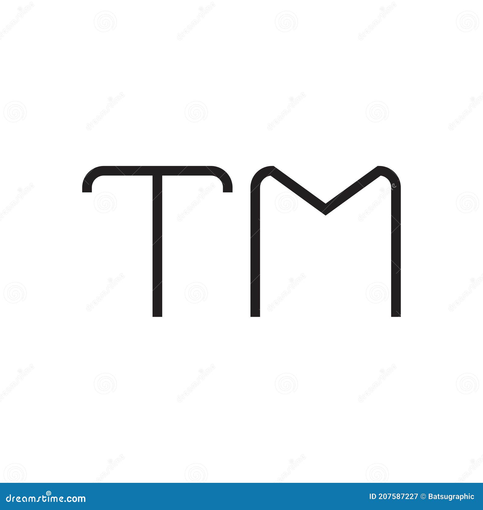Tm Initial Letter Vector Logo Icon Stock Vector - Illustration of ...