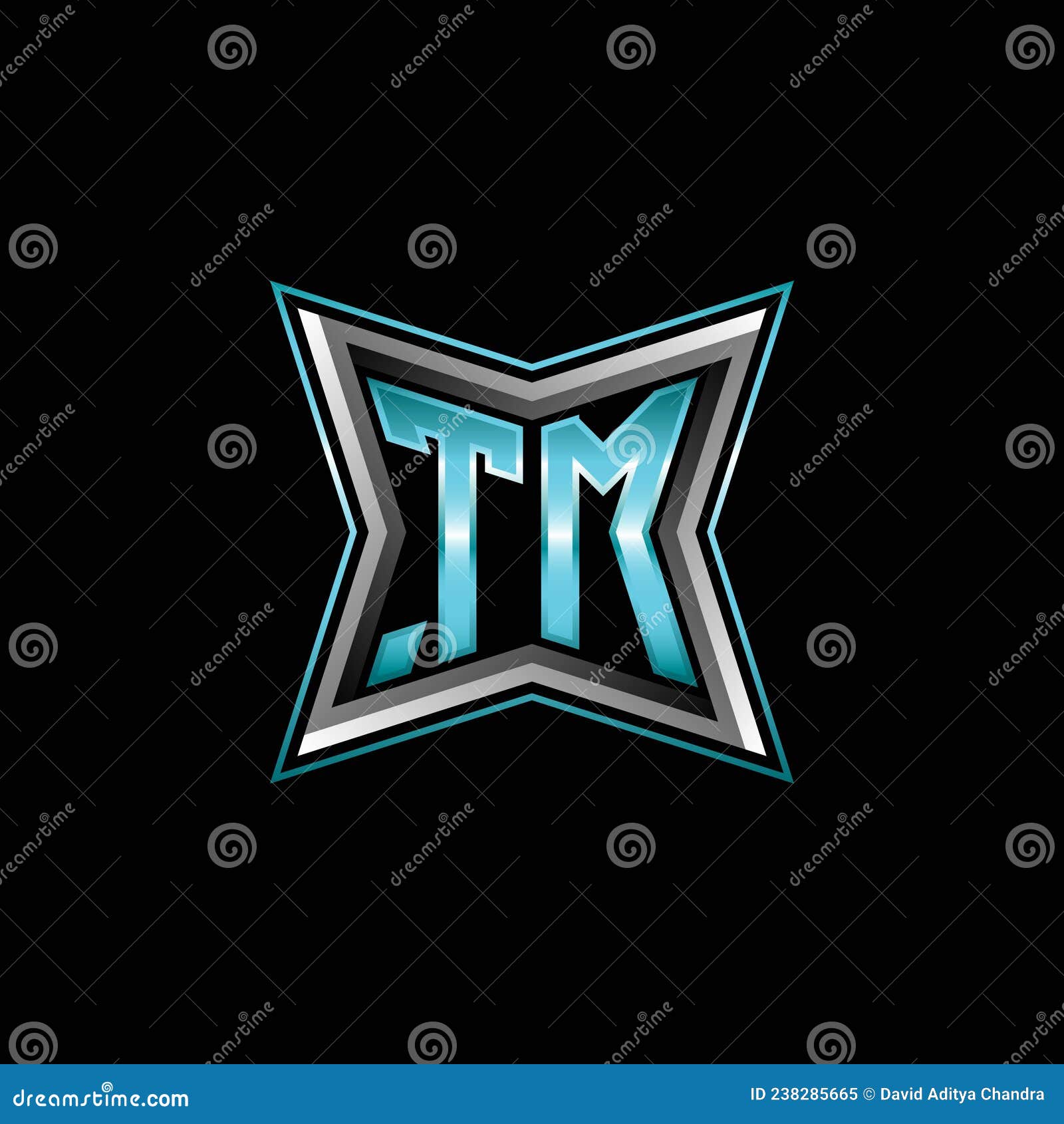 TM Logo Monogram Geometric Modern Design Stock Vector - Illustration of ...