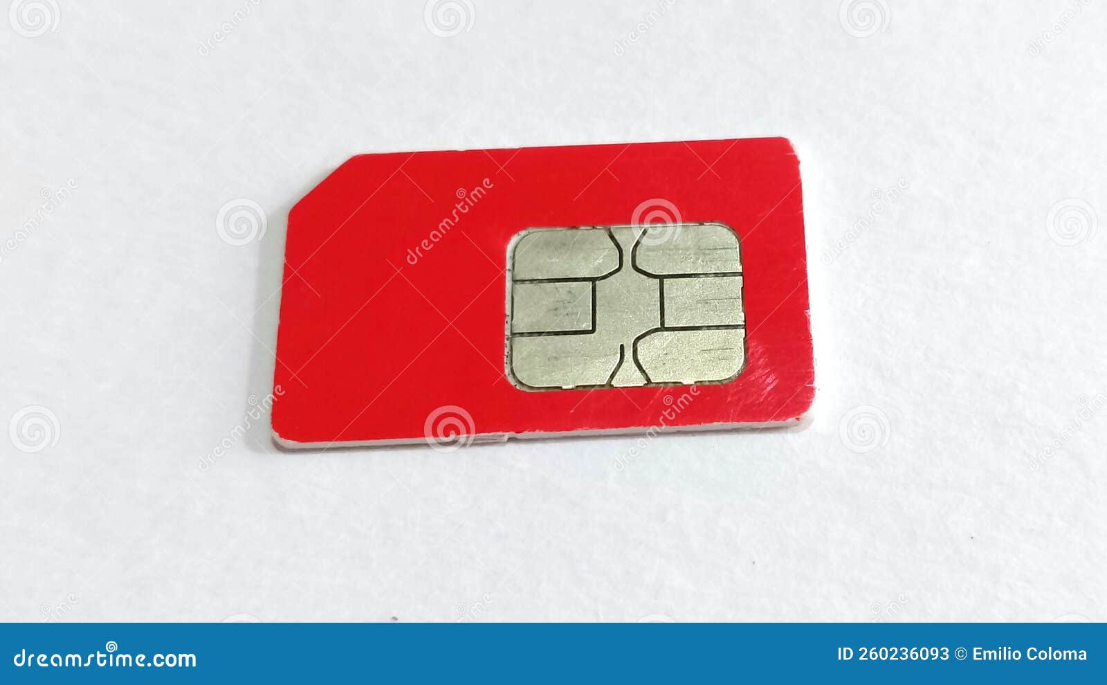TM sim card in red color stock image. Image of prepa - 260236093