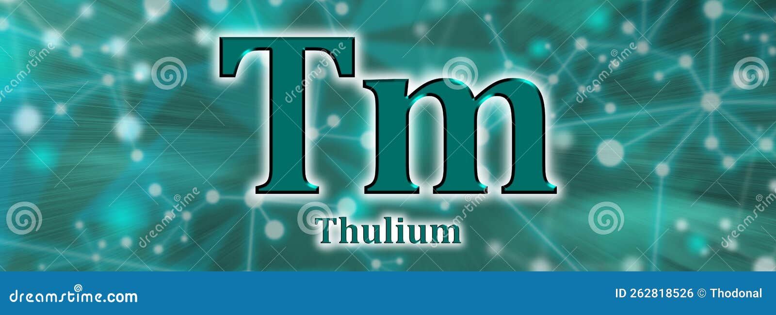 Tm Symbol. Thulium Chemical Element Stock Illustration - Illustration ...