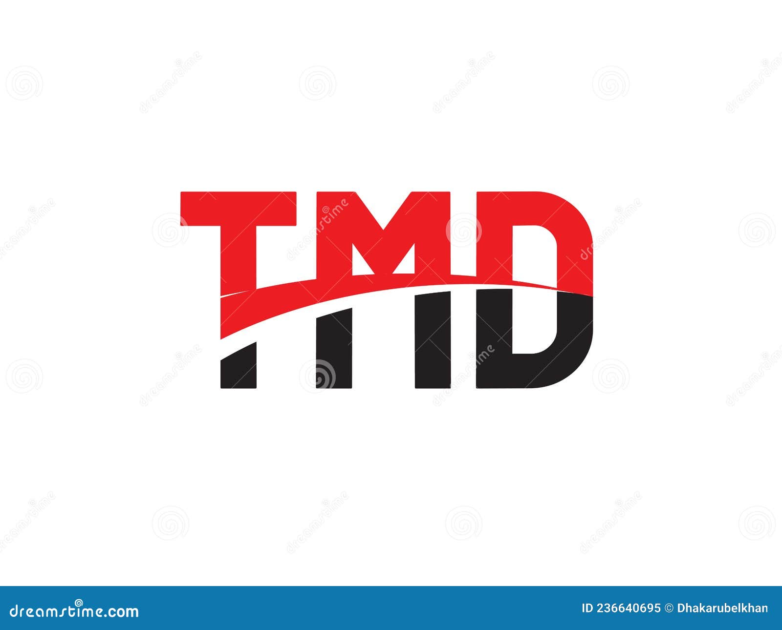 TMD Letter Initial Logo Design Vector Illustration Stock Vector - Illustration of alphabet ...