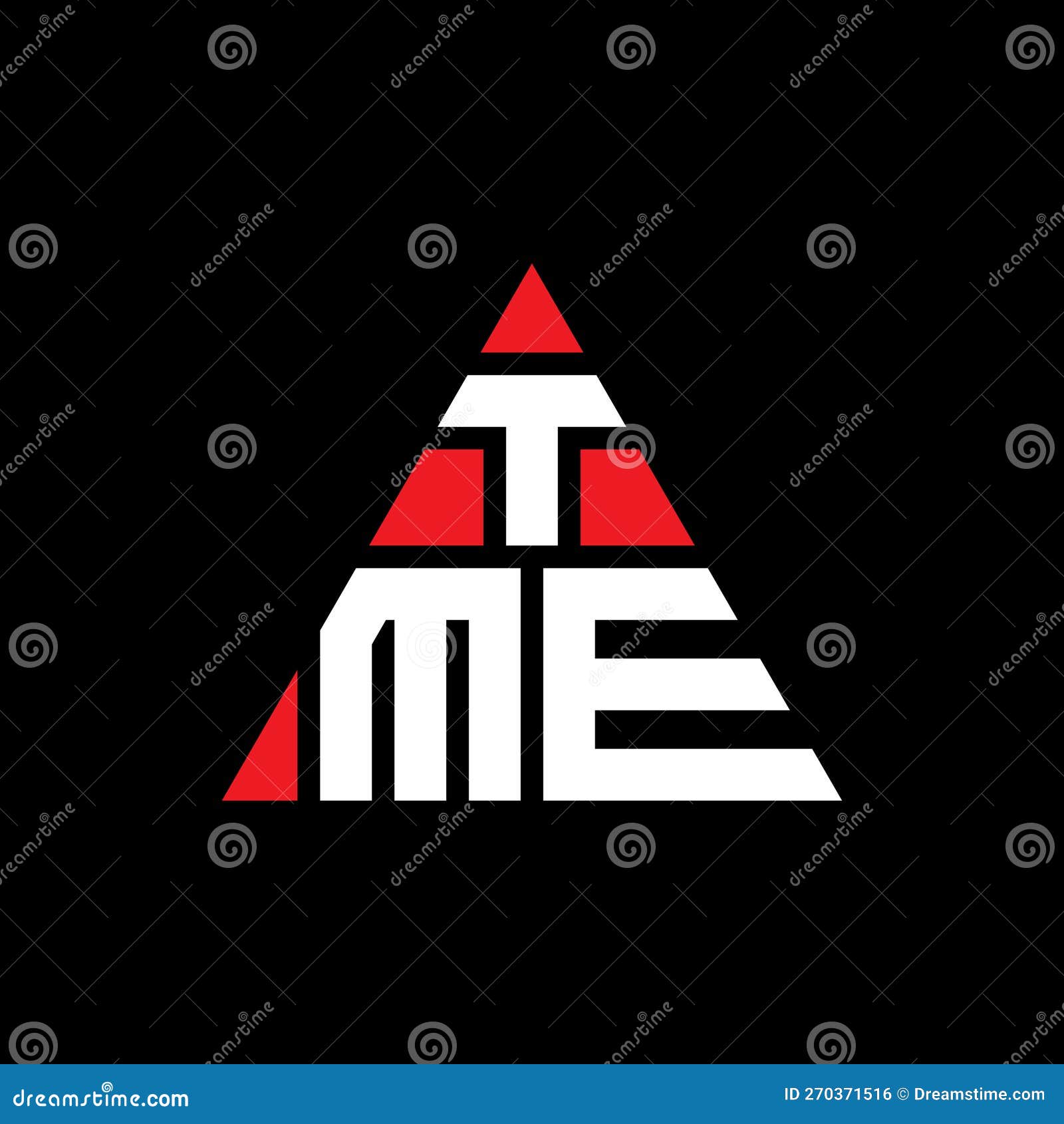TME Triangle Letter Logo Design with Triangle Shape. TME Triangle Logo ...
