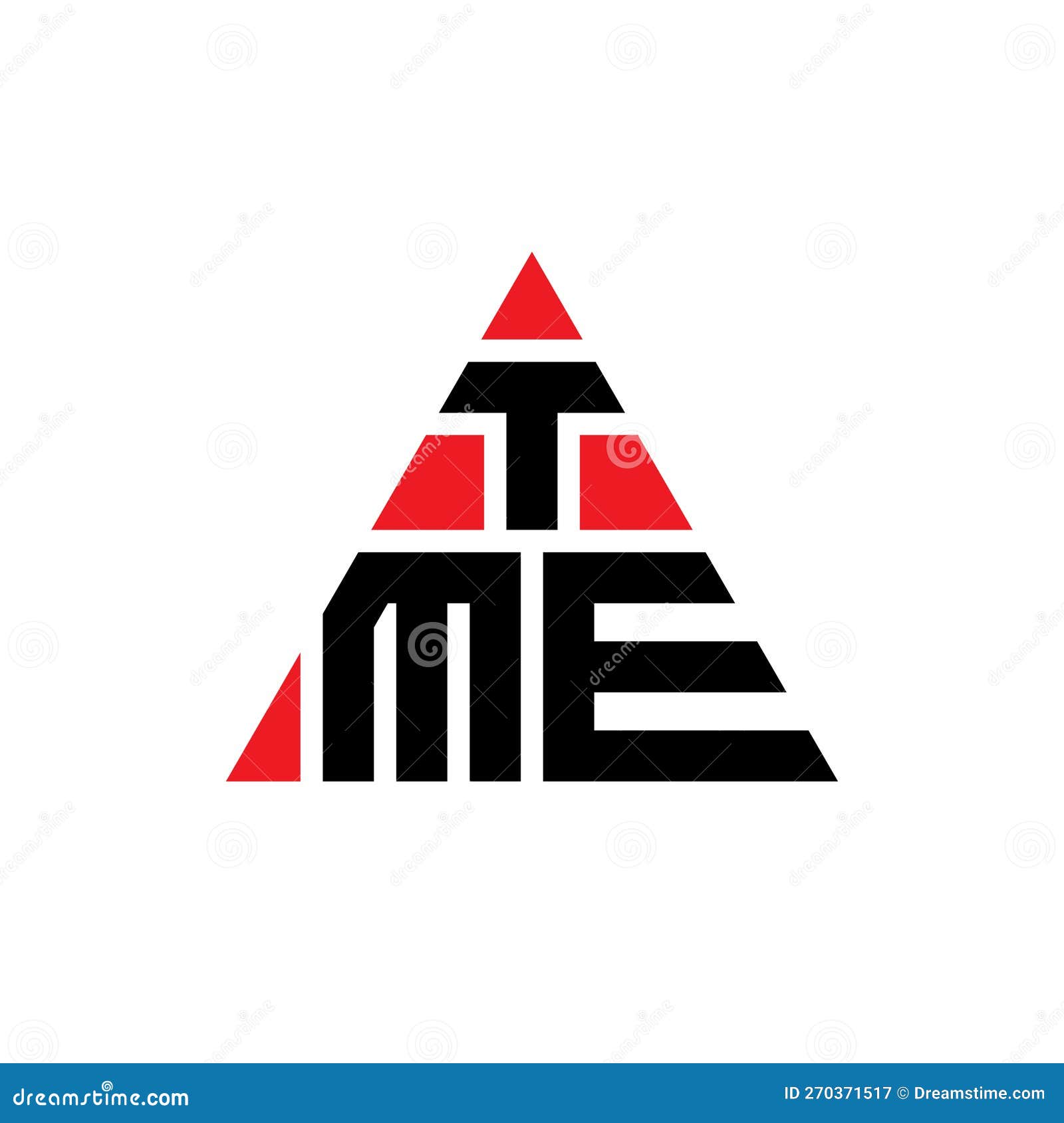 TME Triangle Letter Logo Design with Triangle Shape. TME Triangle Logo ...