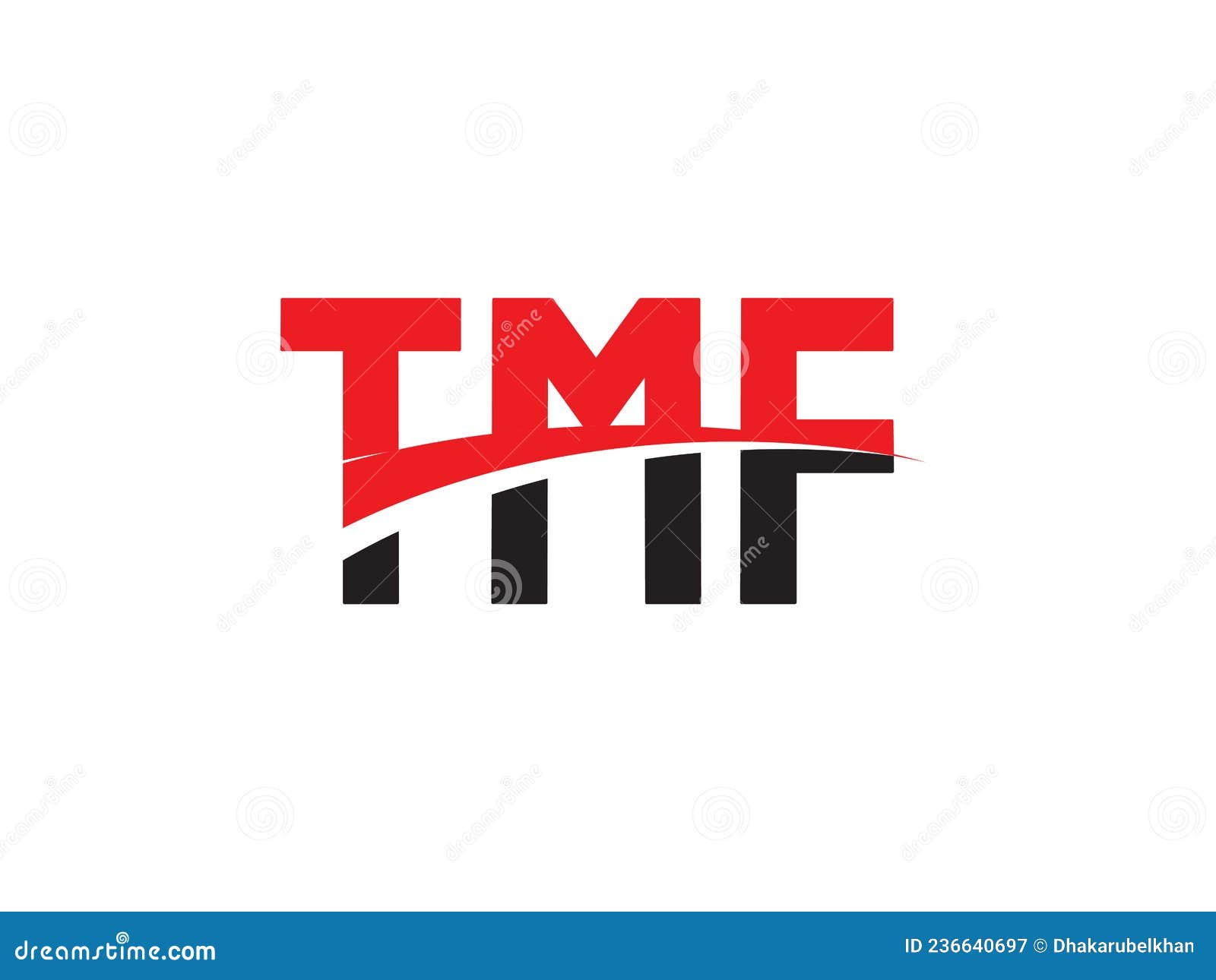 TMF Letter Initial Logo Design Vector Illustration Stock Vector ...