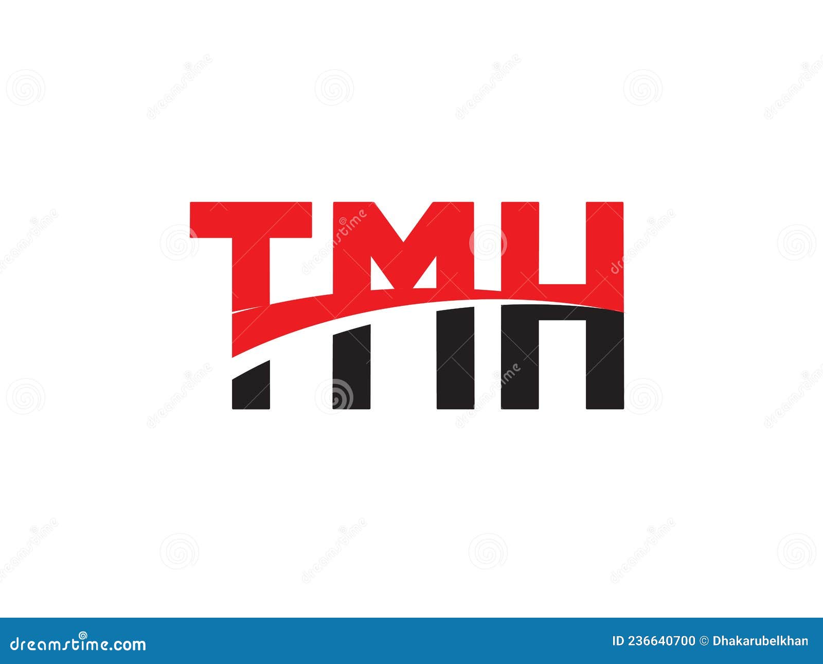 TMH Letter Initial Logo Design Vector Illustration Stock Vector ...