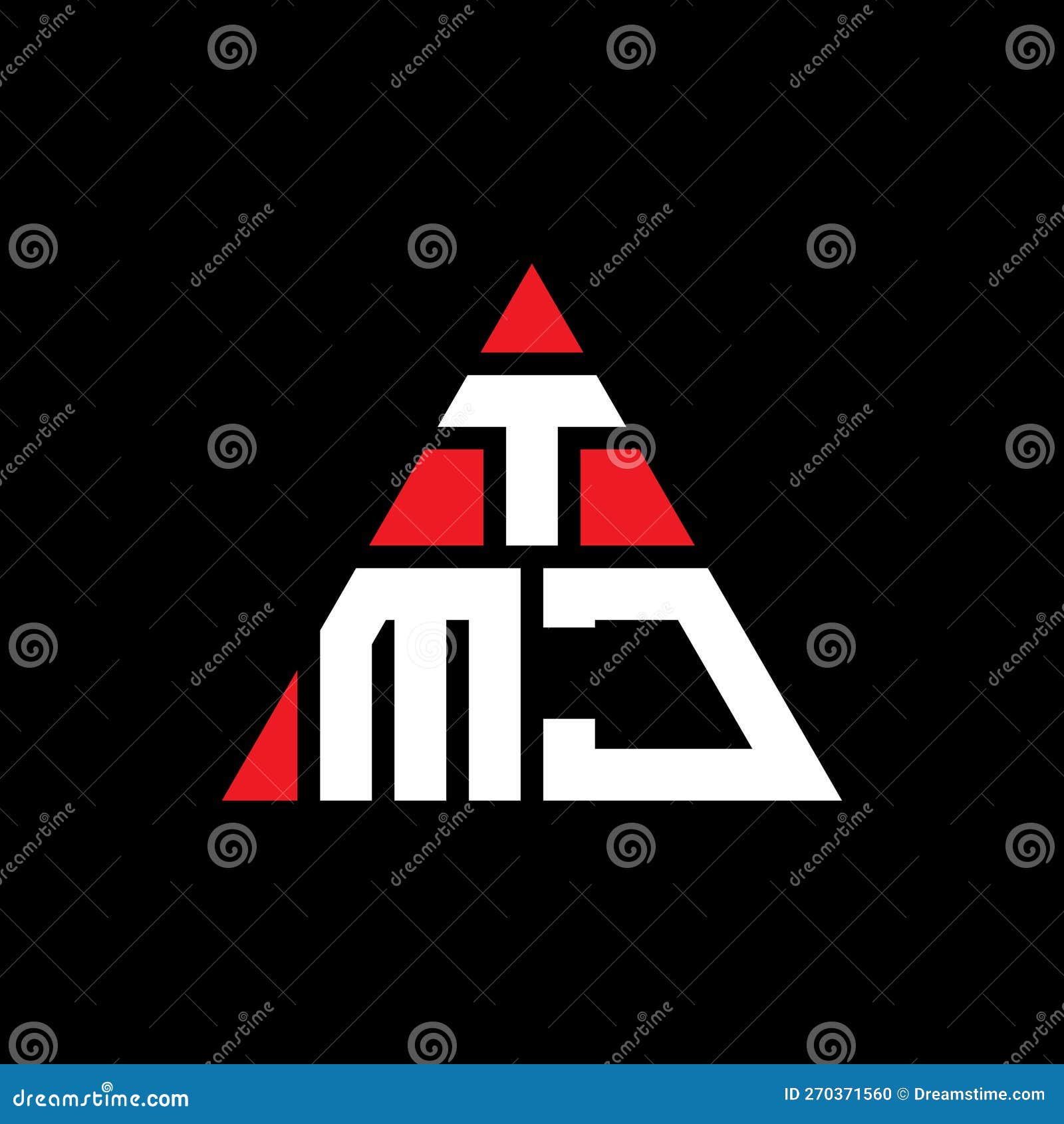 Tmj Triangle Letter Logo Design With Triangle Shape Tmj Triangle Logo Design Monogram Tmj