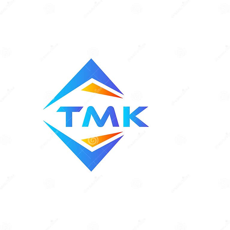 TMK Abstract Technology Logo Design on White Background. TMK Creative ...