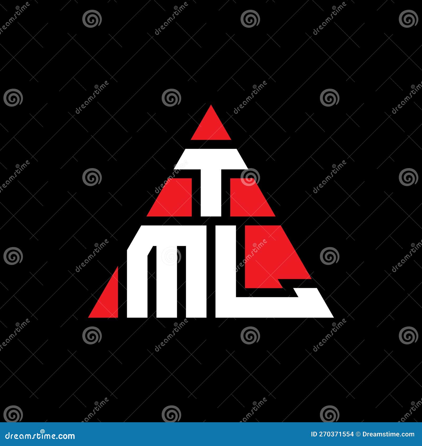 TML Triangle Letter Logo Design with Triangle Shape. TML Triangle Logo ...