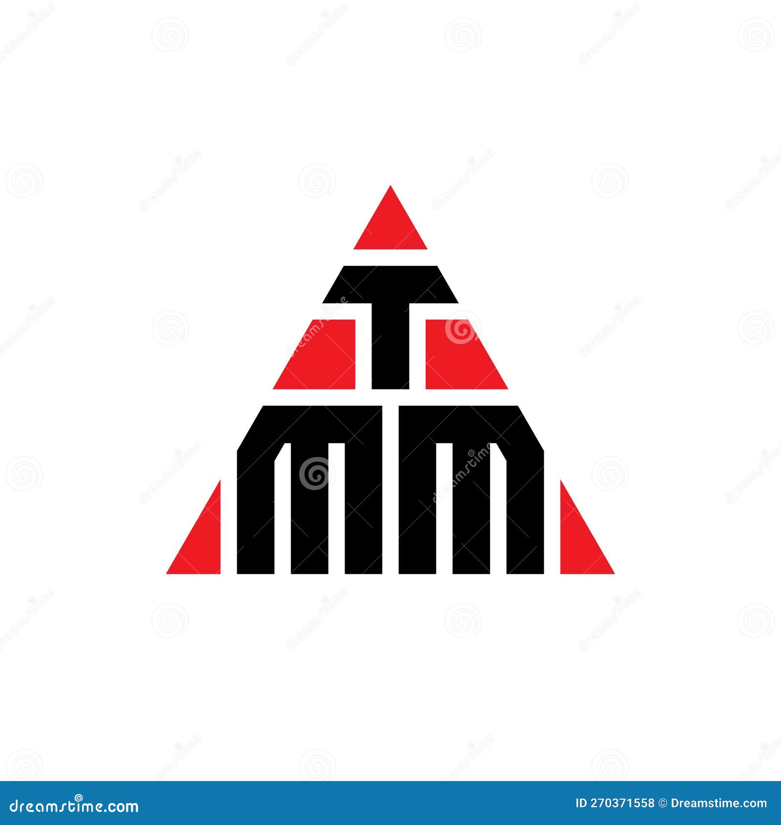 TMM Triangle Letter Logo Design with Triangle Shape. TMM Triangle Logo ...
