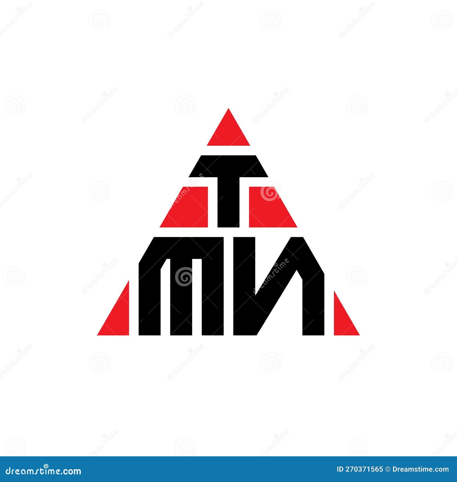 TMN Triangle Letter Logo Design with Triangle Shape. TMN Triangle Logo ...