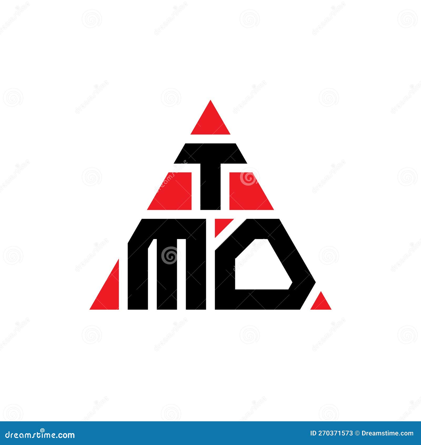 TMO Triangle Letter Logo Design with Triangle Shape. TMO Triangle Logo ...