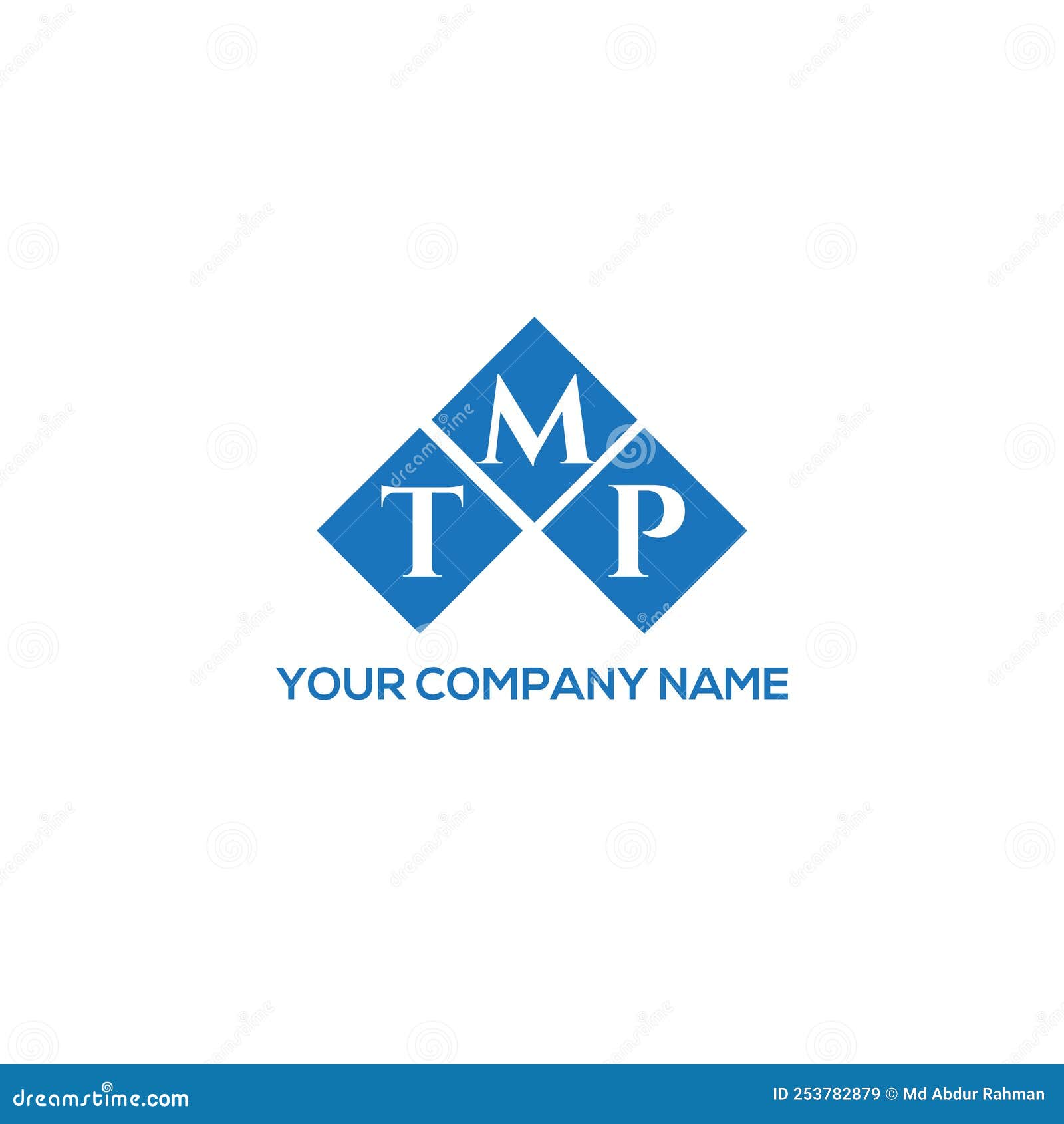 TMP Letter Logo Design on WHITE Background. TMP Creative Initials ...