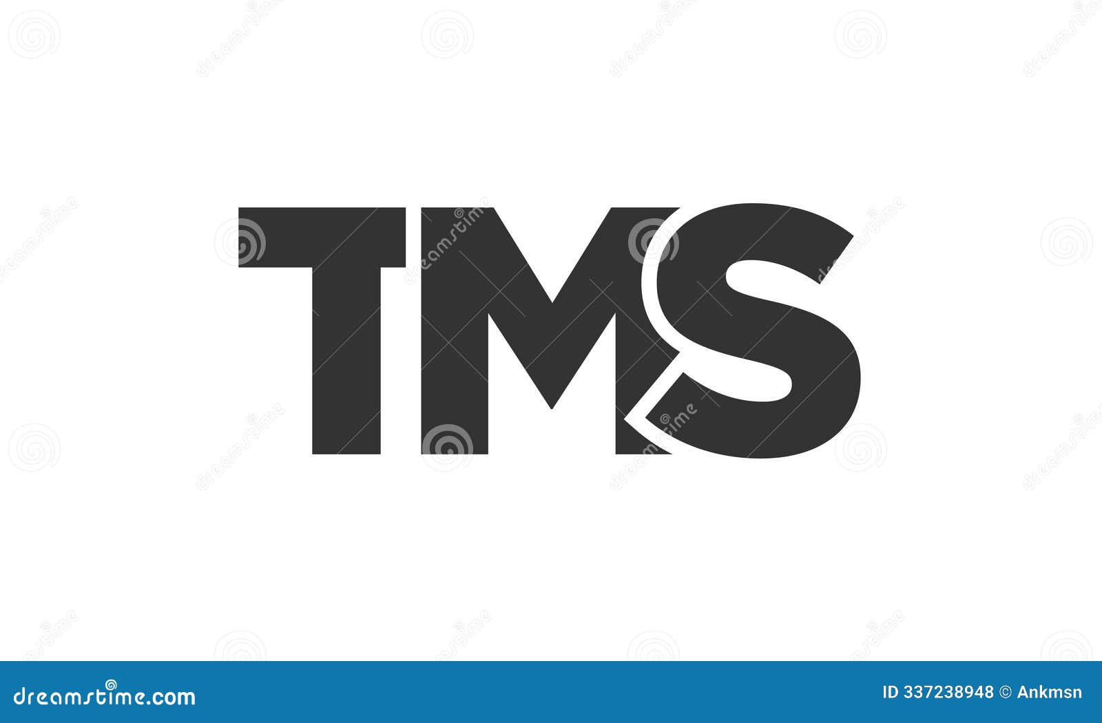 TMS Logo Design Template with Strong and Modern Bold Text. Initial ...