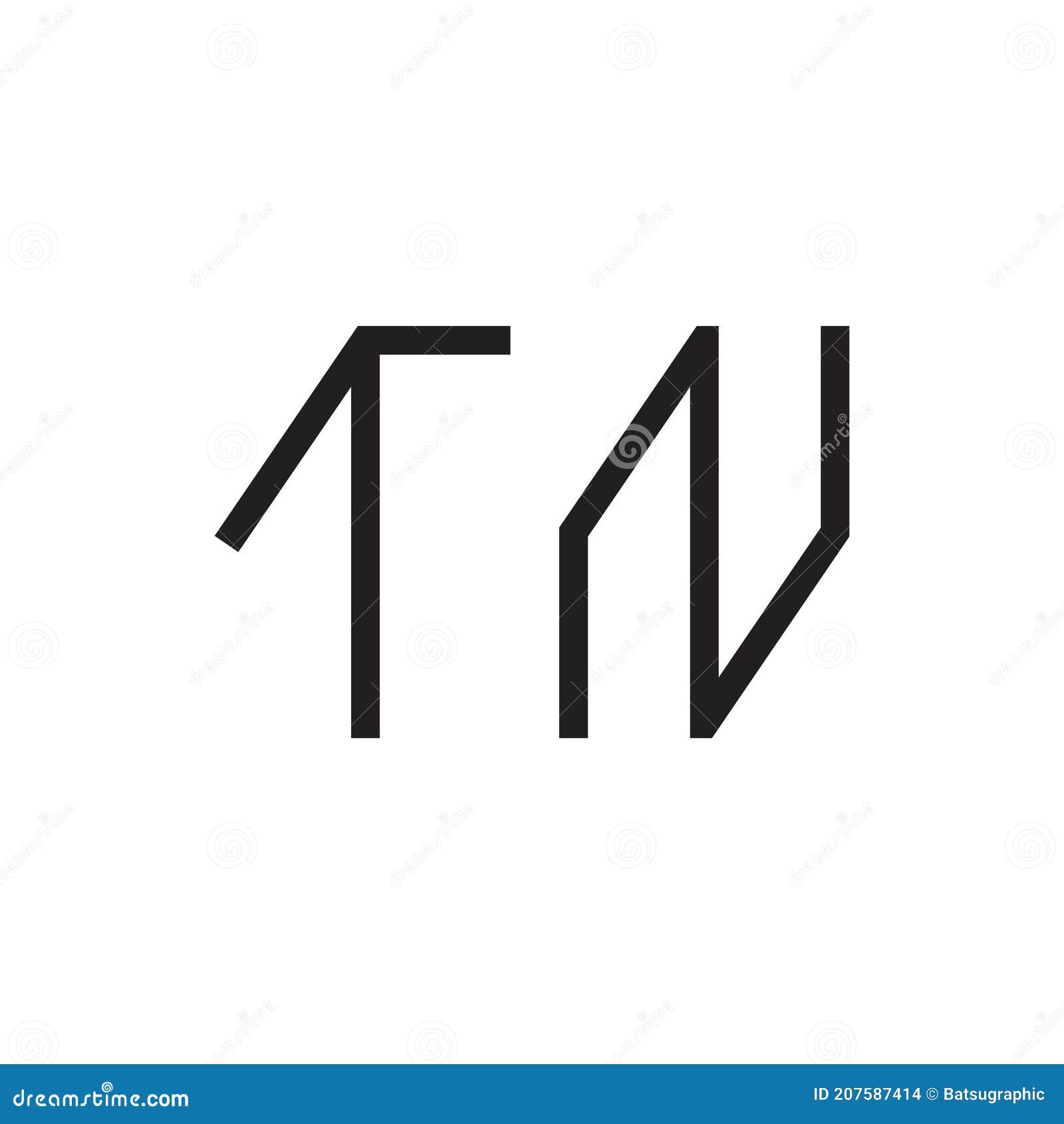 Tn Initial Letter Vector Logo Icon Stock Vector - Illustration of ...