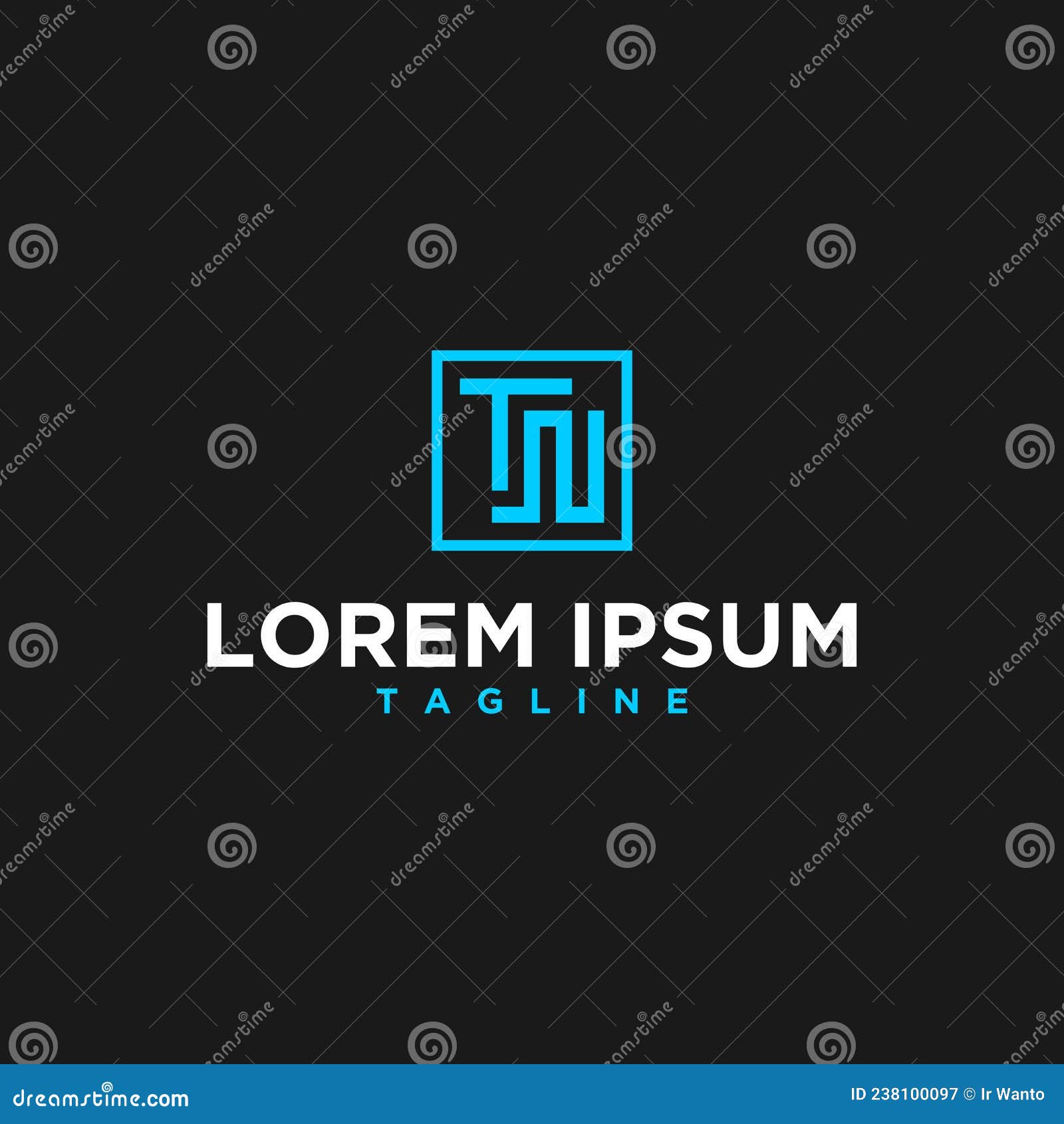 Tn Monogram Logo Design Inspiration Stock Vector - Illustration of font ...