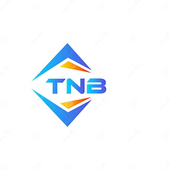 TNB Abstract Technology Logo Design on White Background. TNB Creative ...