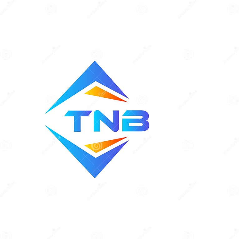 TNB Abstract Technology Logo Design on White Background. TNB Creative ...