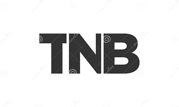 TNB Logo Design Template with Strong and Modern Bold Text. Initial ...