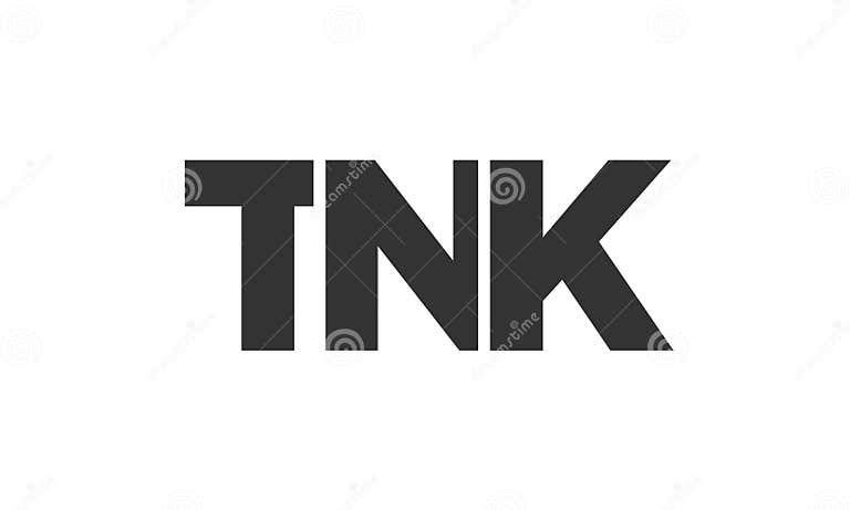 TNK Logo Design Template with Strong and Modern Bold Text. Initial ...