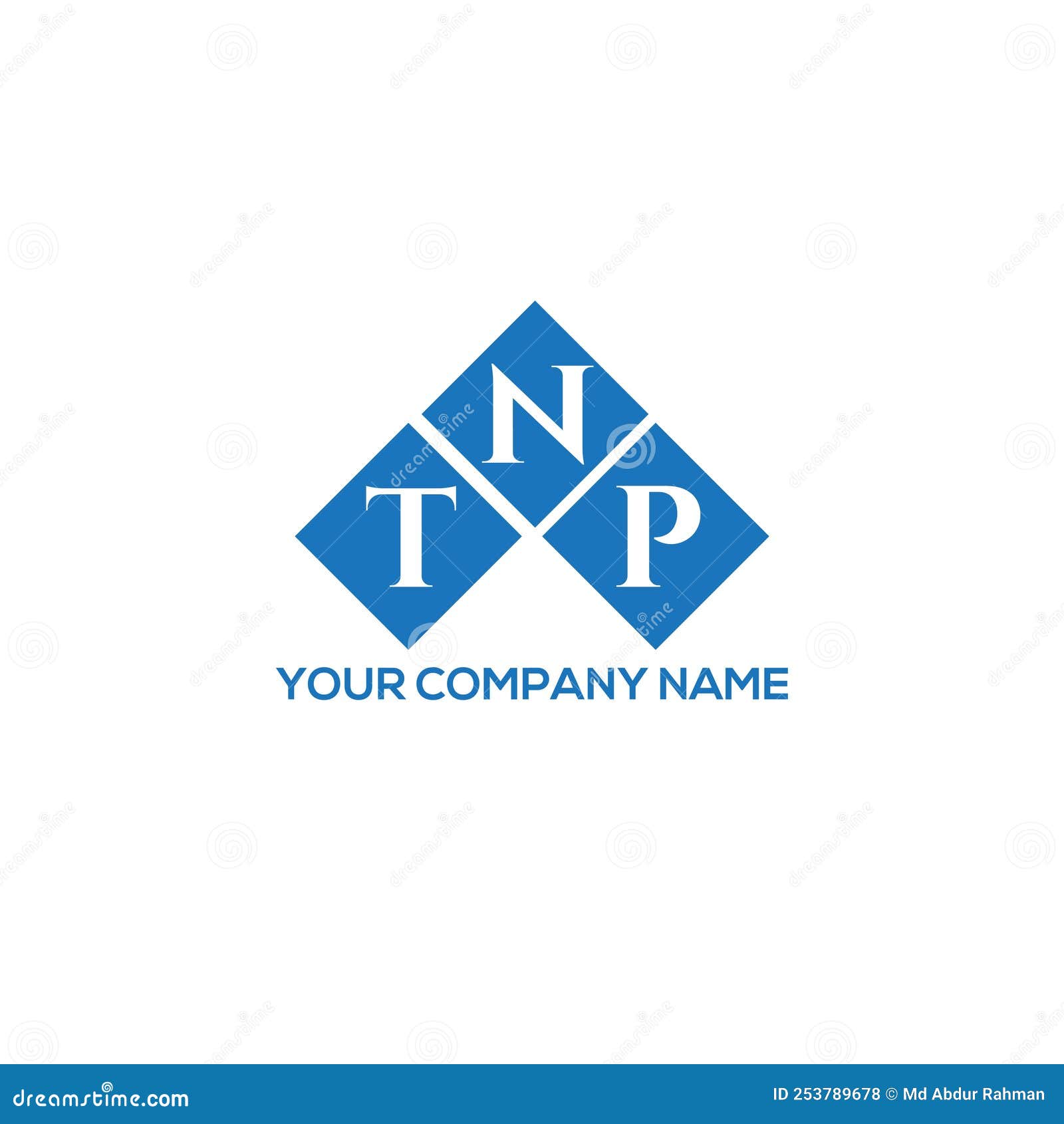 TNP Letter Logo Design on WHITE Background. TNP Creative Initials ...