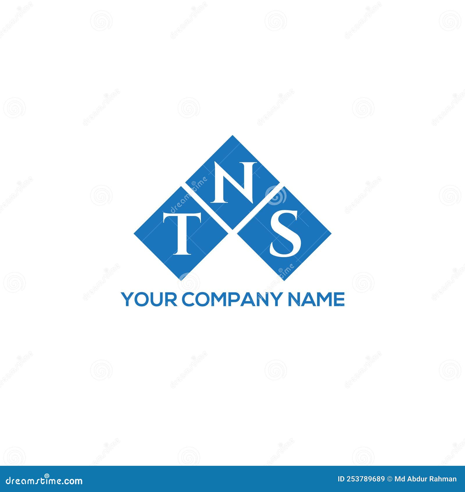 TNS Letter Logo Design on WHITE Background. TNS Creative Initials ...