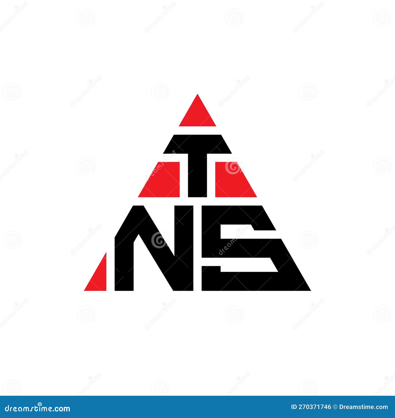 TNS Triangle Letter Logo Design with Triangle Shape. TNS Triangle Logo ...