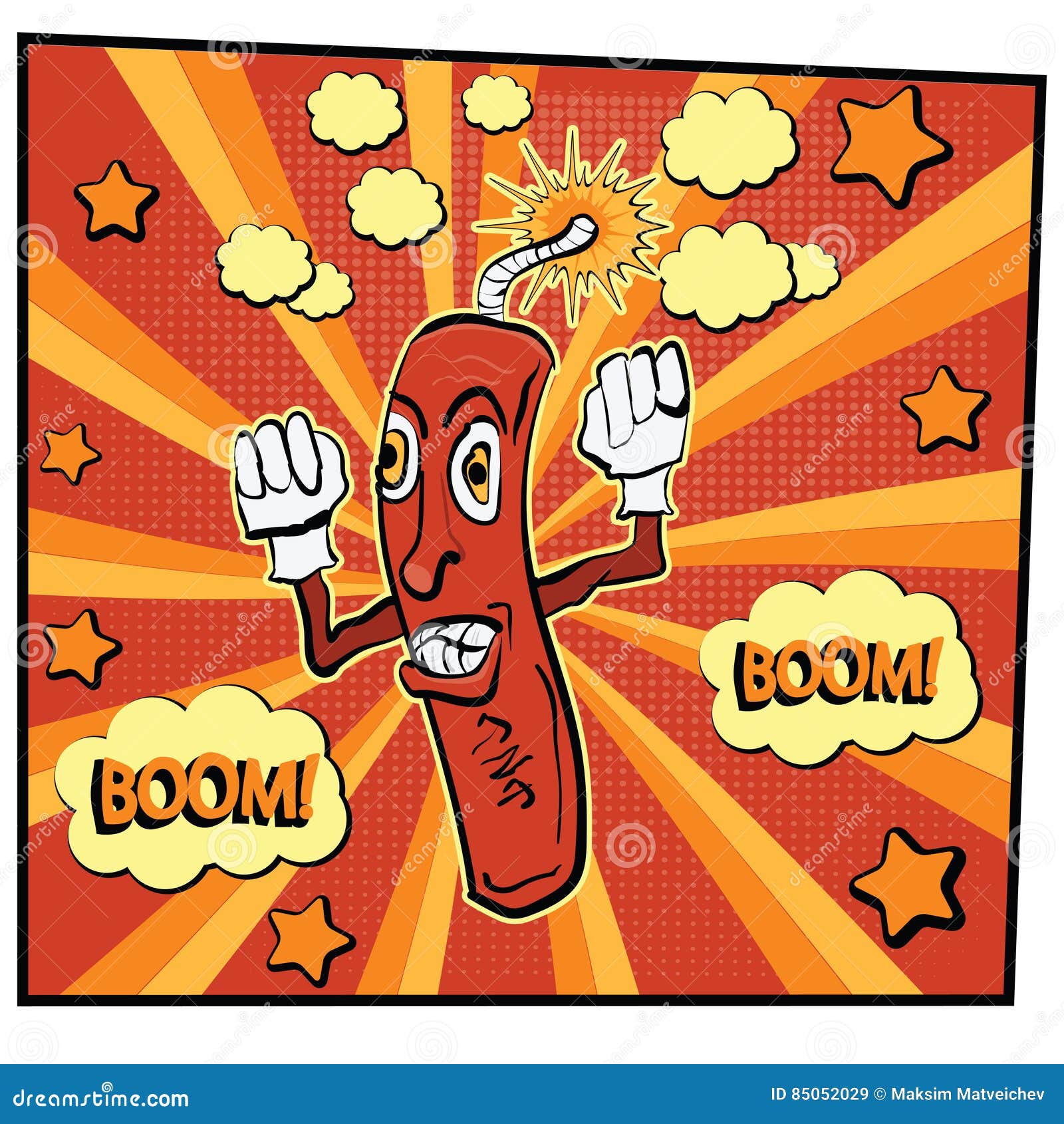 TNT boom read stock vector. Illustration of explosion - 85052029