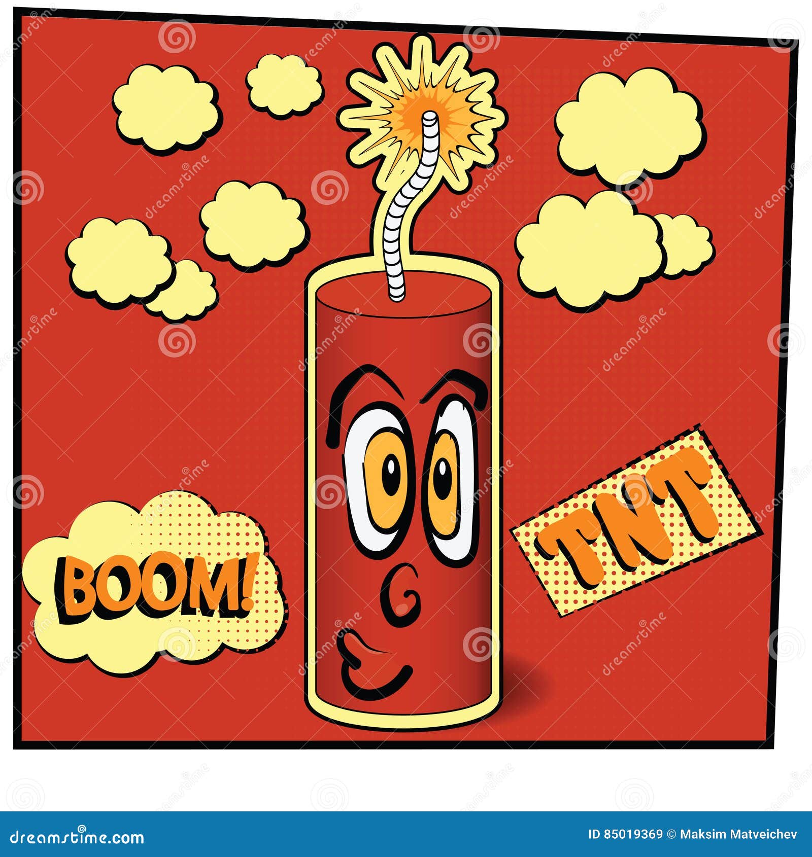 Dynamite With Burning Fuse Icon For Video Game Or Mobile App, Dark ...