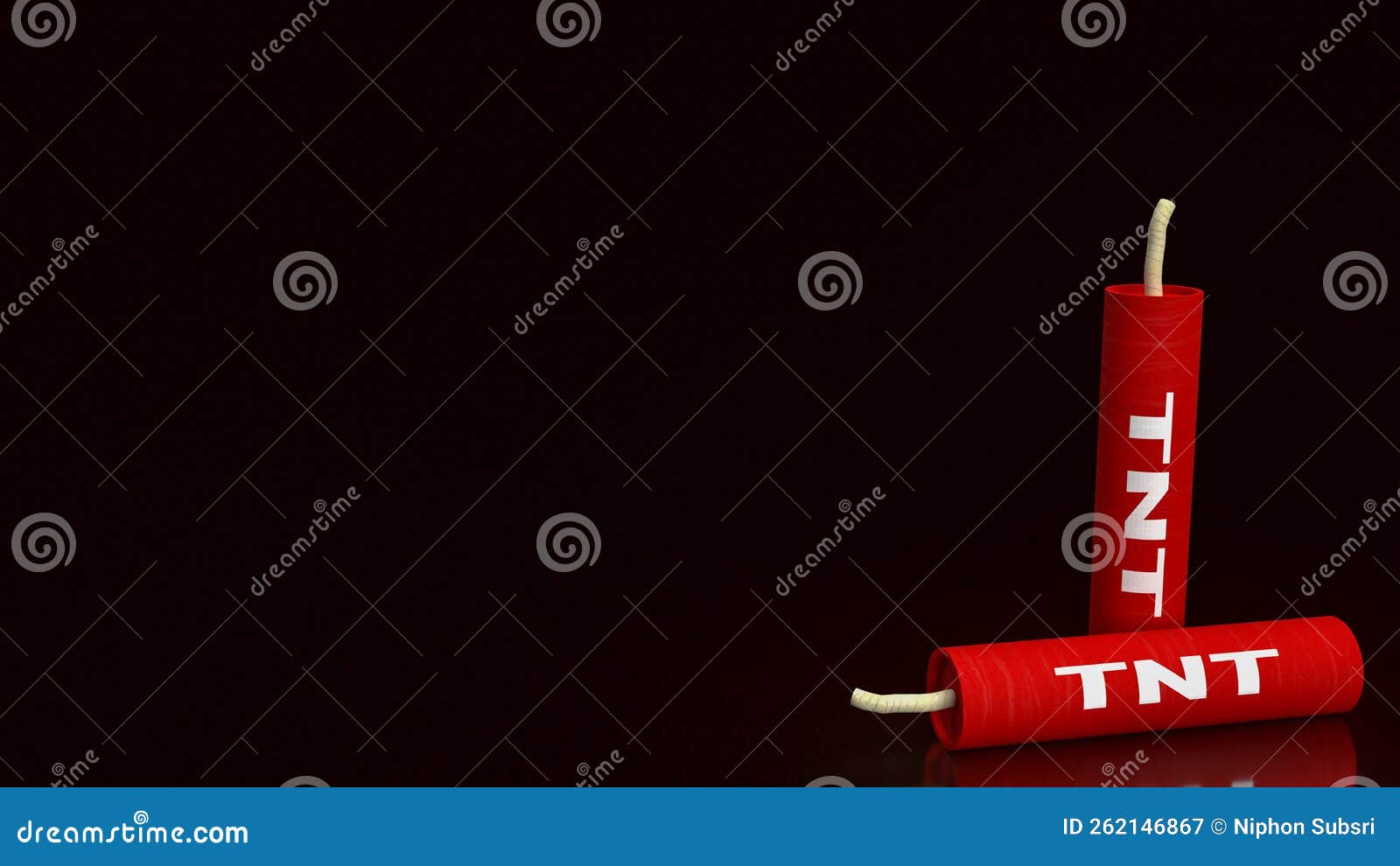 The Tnt Dynamite on Black Background 3d Rendering Stock Illustration - Illustration of countdown ...