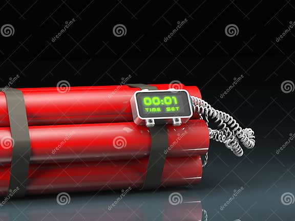 Tnt time bomb stock illustration. Illustration of explosion - 22440073