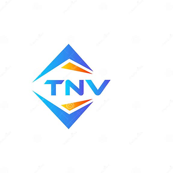 TNV Abstract Technology Logo Design on White Background. TNV Creative Initials Letter Logo ...