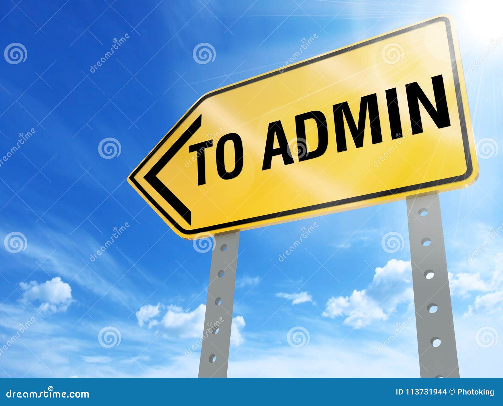 Red Admin Sign On Pc Laptop Vector Illustration. | CartoonDealer.com ...