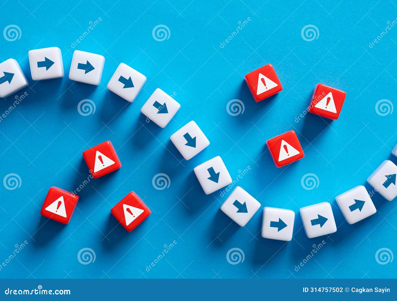 To Avoid Risk, Danger or Threats in Business Stock Photo - Image of ...