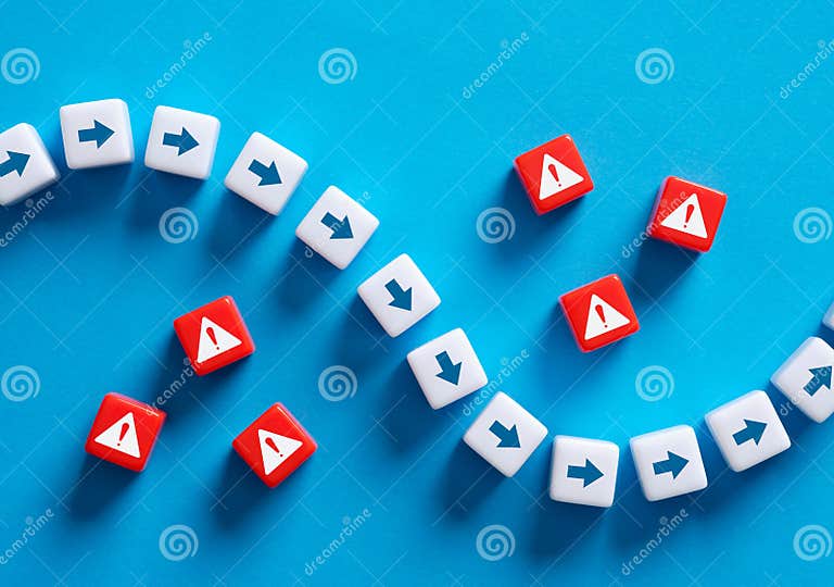 To Avoid Risk, Danger or Threats in Business Stock Photo - Image of ...