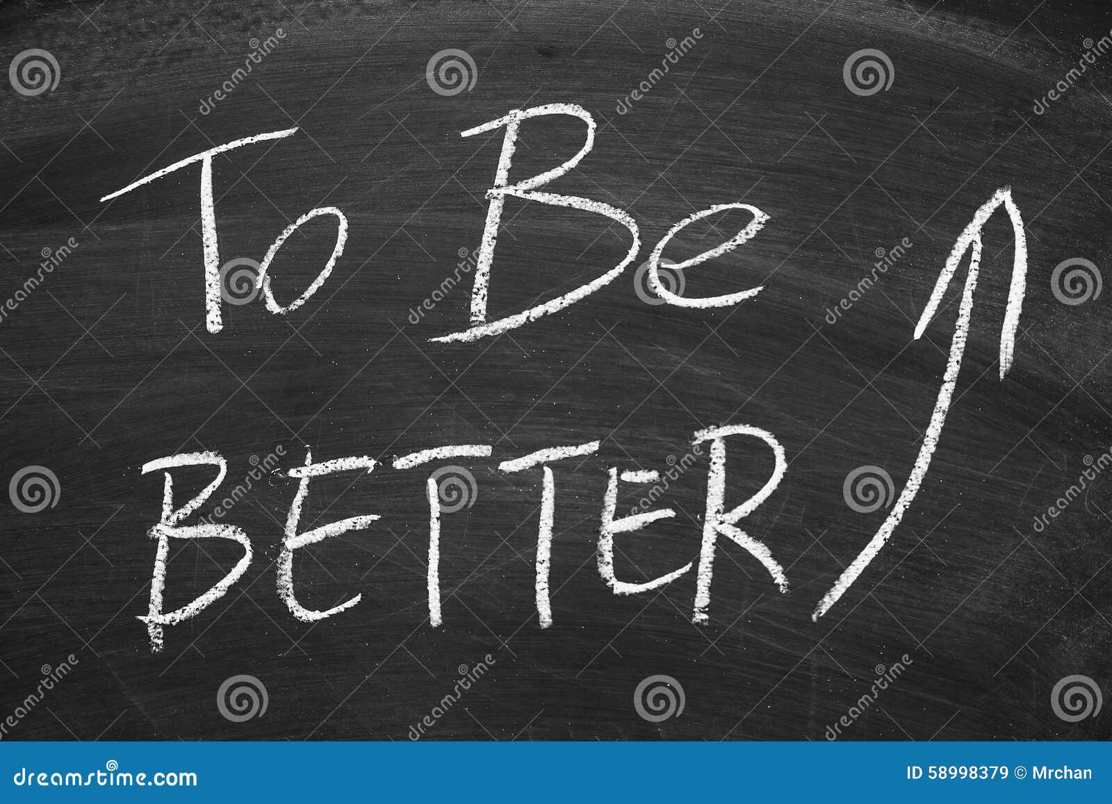 To be Better stock image. Image of focus, chalkboard - 58998379
