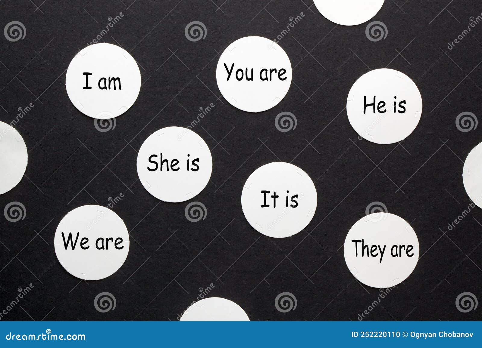 To Be English Grammar stock photo. Image of present - 252220110