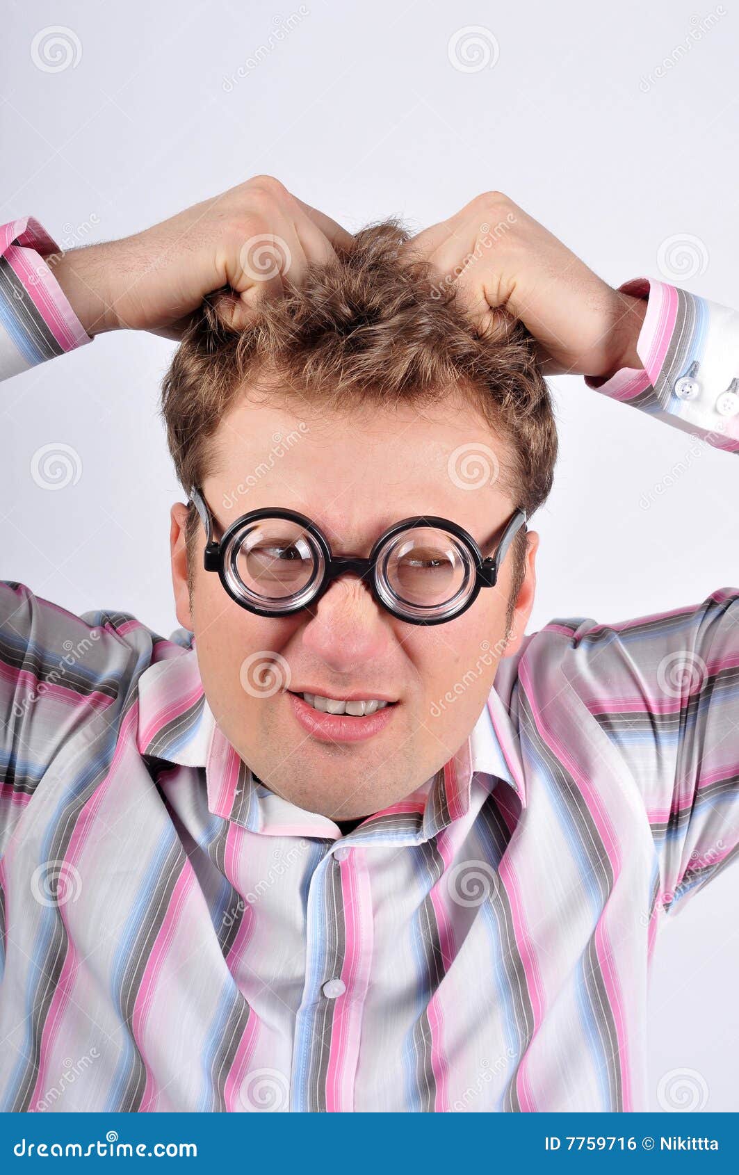 To Be or Not To Be a Nerd ? Stock Photo - Image of look, male: 7759716