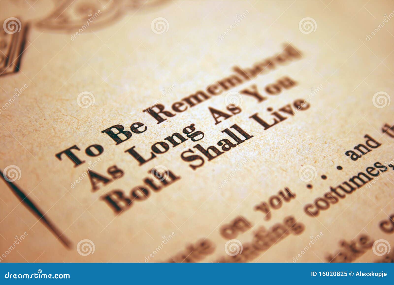 To be remembered stock image. Image of blurred, selective - 16020825