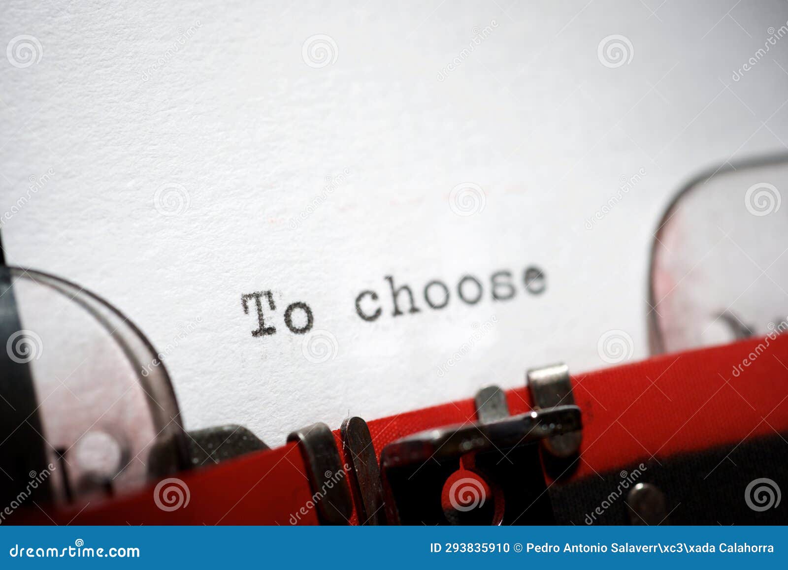 To choose text stock photo. Image of choose, decision - 293835910