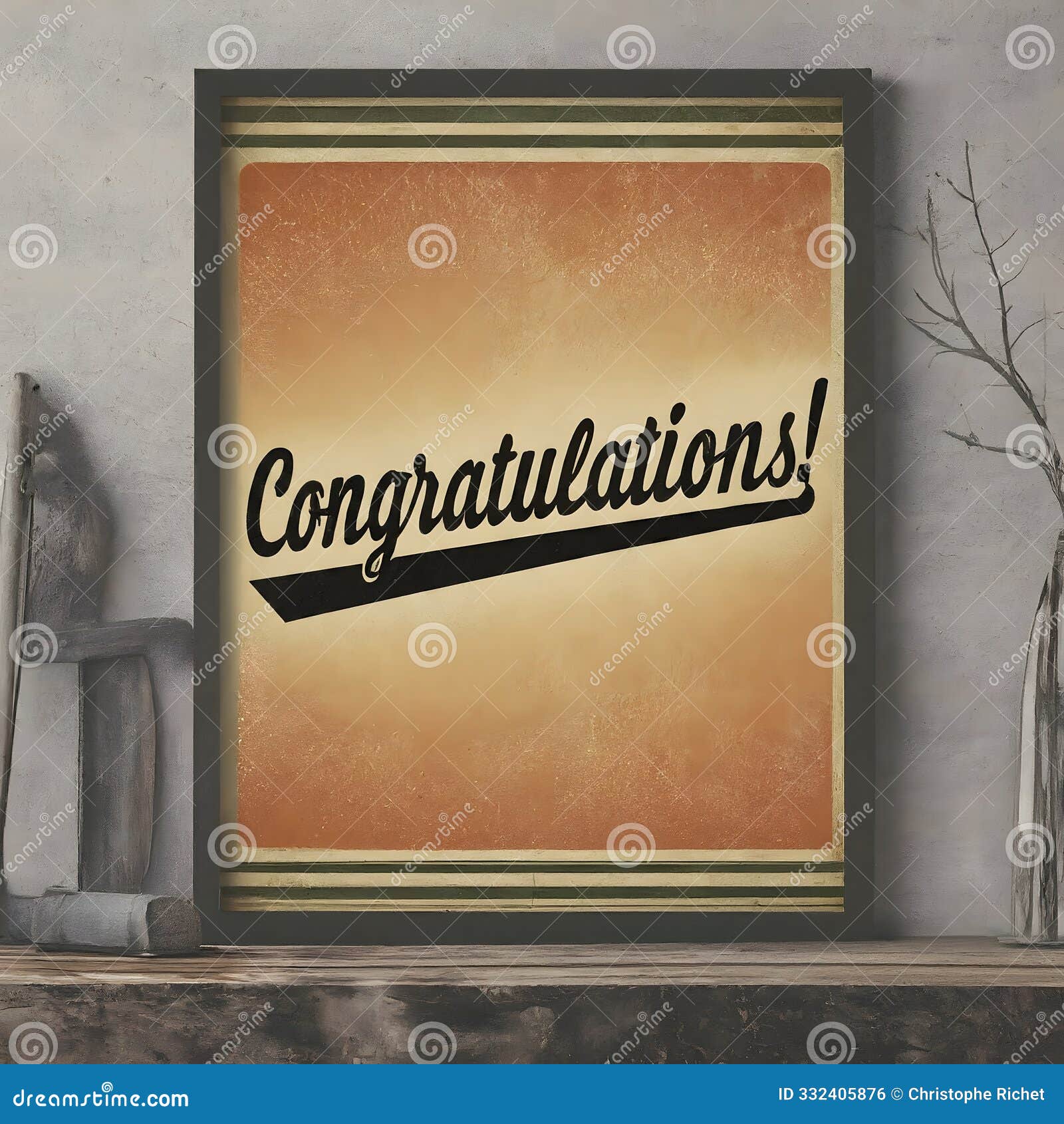 The Word "congradulation" on a Suitable Background. Stock Illustration ...