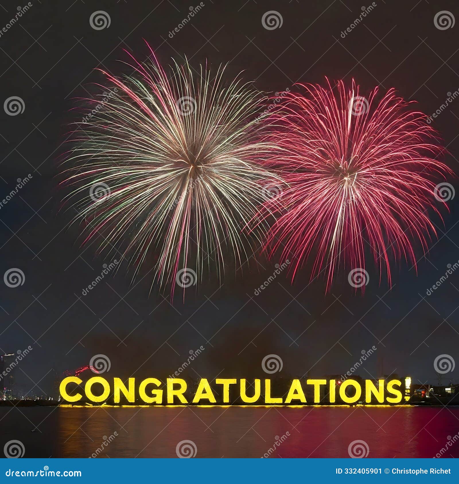 The Word "congradulation" on a Suitable Background. Stock Illustration ...