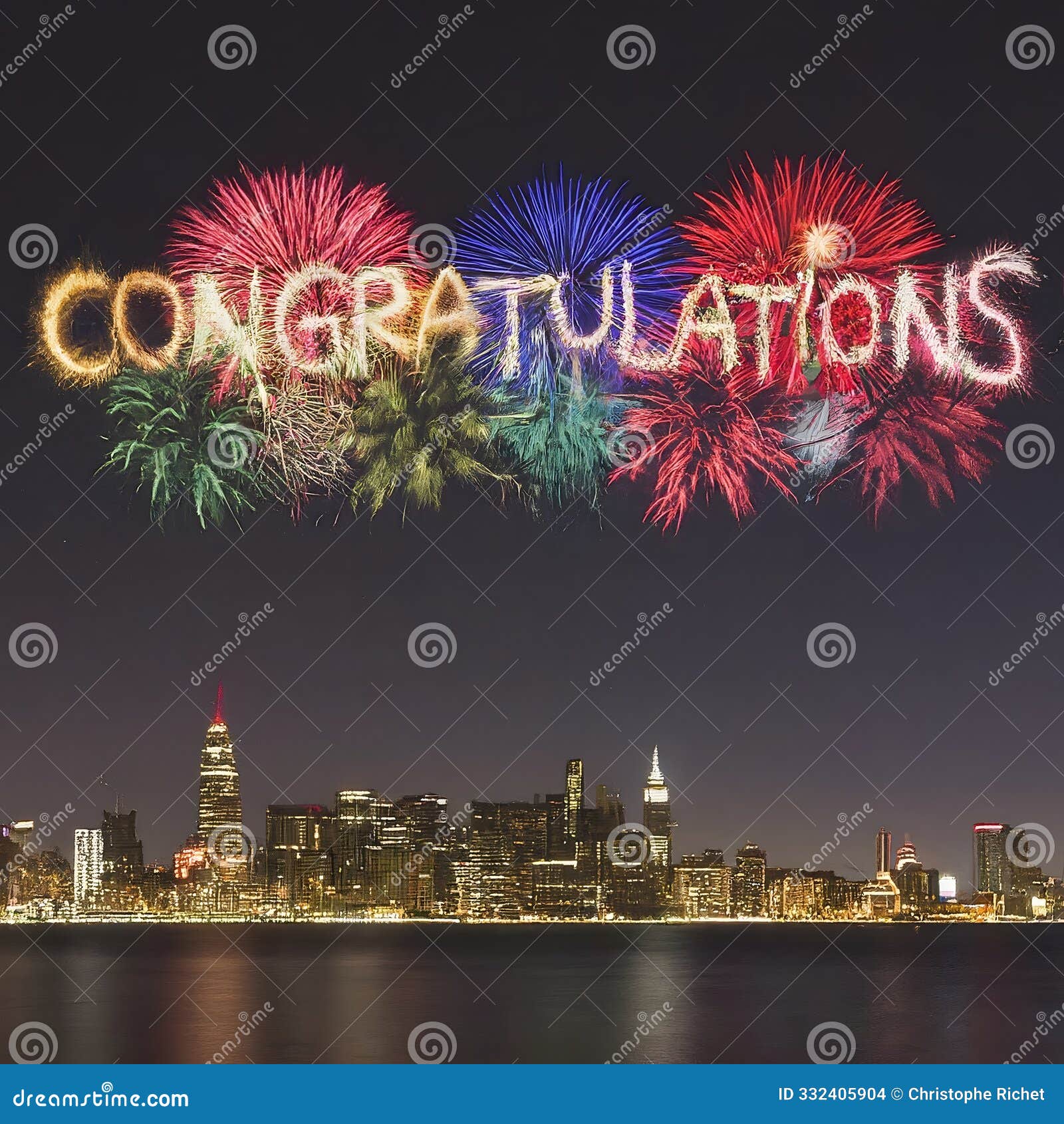 The Word "congradulation" on a Suitable Background. Stock Illustration ...