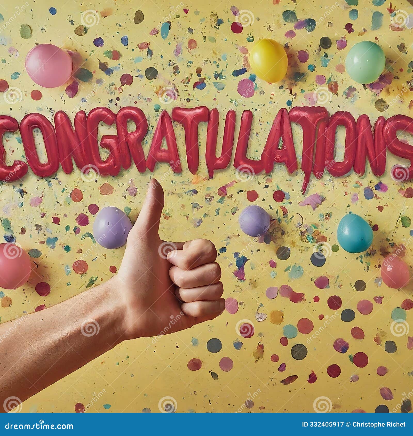 The Word "congradulation" on a Suitable Background. Stock Illustration ...