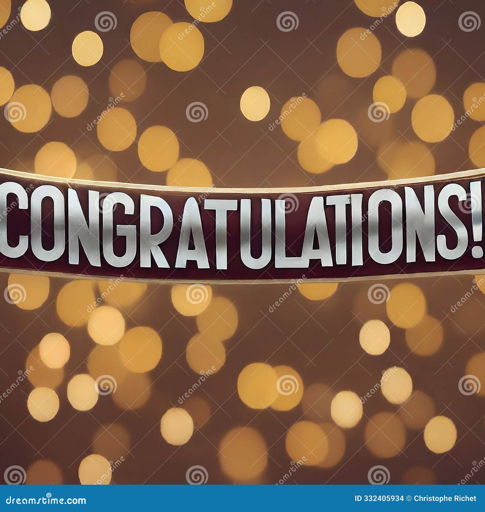 The Word "congradulation" on a Suitable Background. Stock Illustration ...