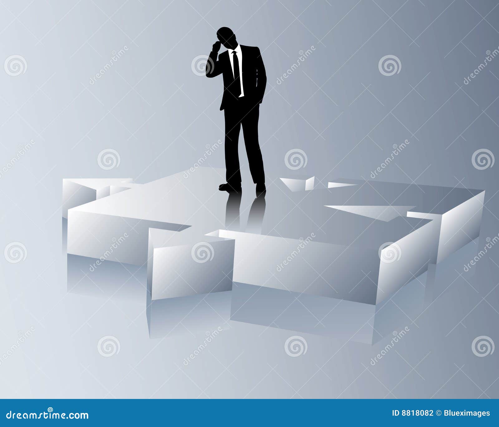 To consider ways and means stock vector. Illustration of manager - 8818082