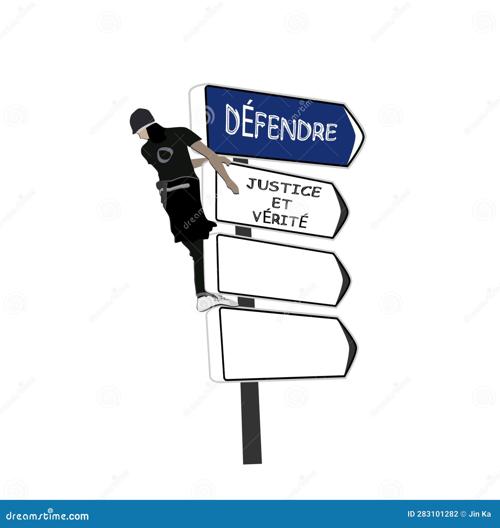 To Defend Justice and Truth Stock Vector - Illustration of justice ...