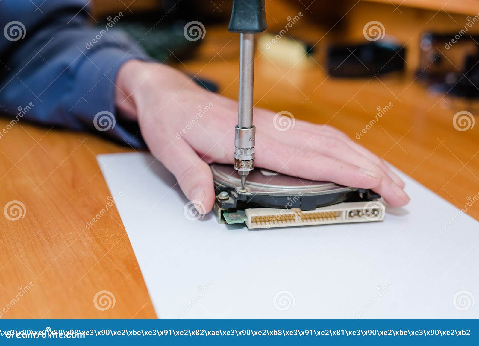 To Disassemble a Hard Drive. Stock Image - Image of technology, storage ...